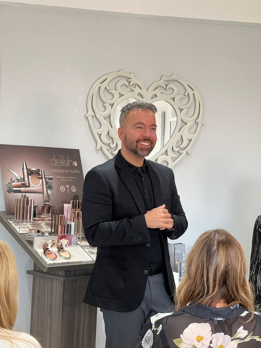 Glowing Beauty Unveiled: Delilah Makeup Expert James McKnight Shines a